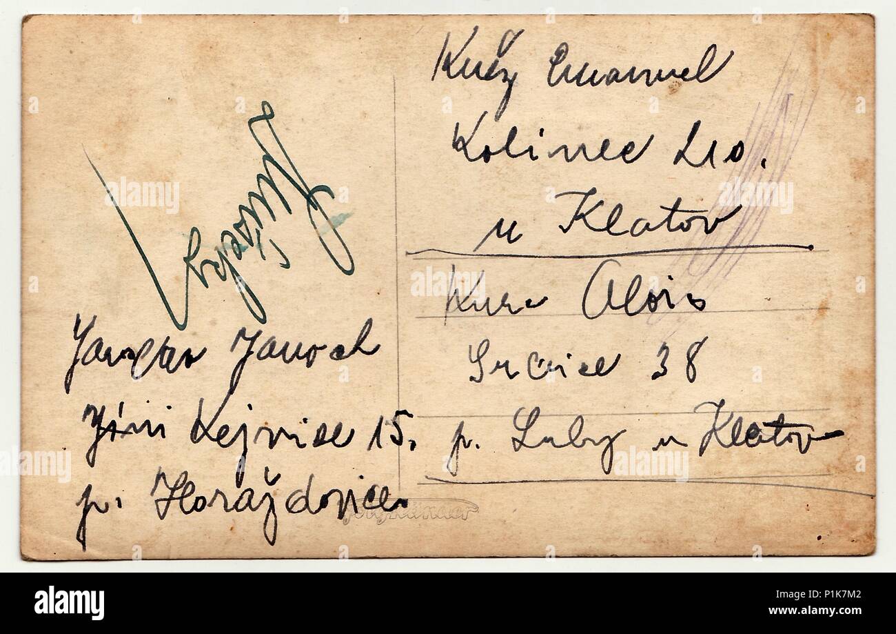 Handwritten letter 1950s hi-res stock photography and images - Alamy