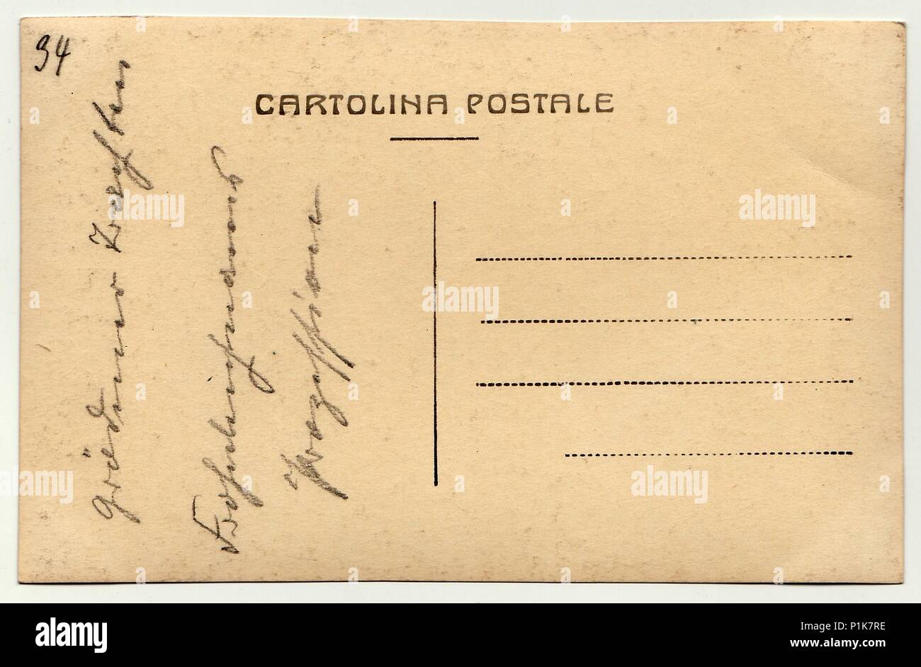 Back of a vintage photo - postcard. Rich stain and paper details. Can ...