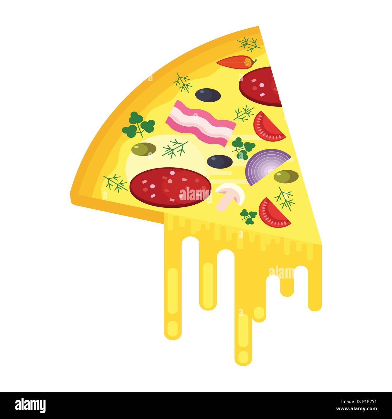 Melted cheese topping Stock Vector Images - Alamy