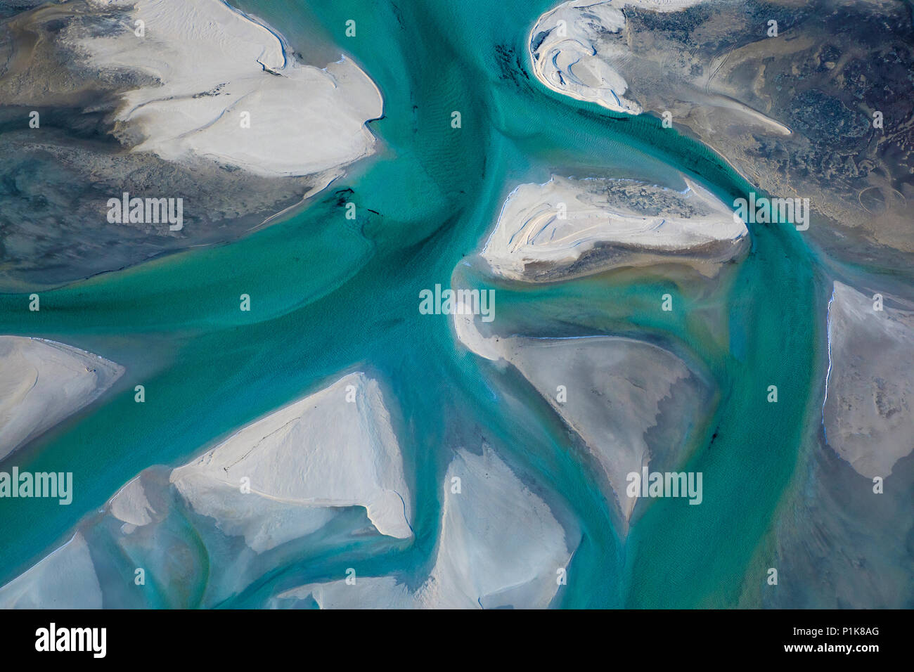 Aerial View of ocean and beach coastline, Western Australia, Australia ...