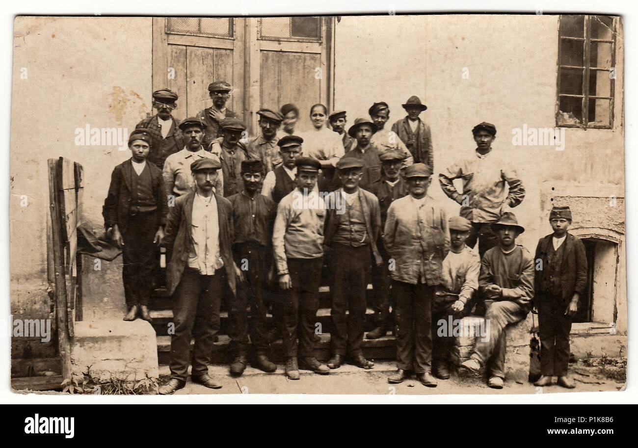THE CZECHOSLOVAK REPUBLIC - CIRCA 1920s: Vintage photo shows rural ...