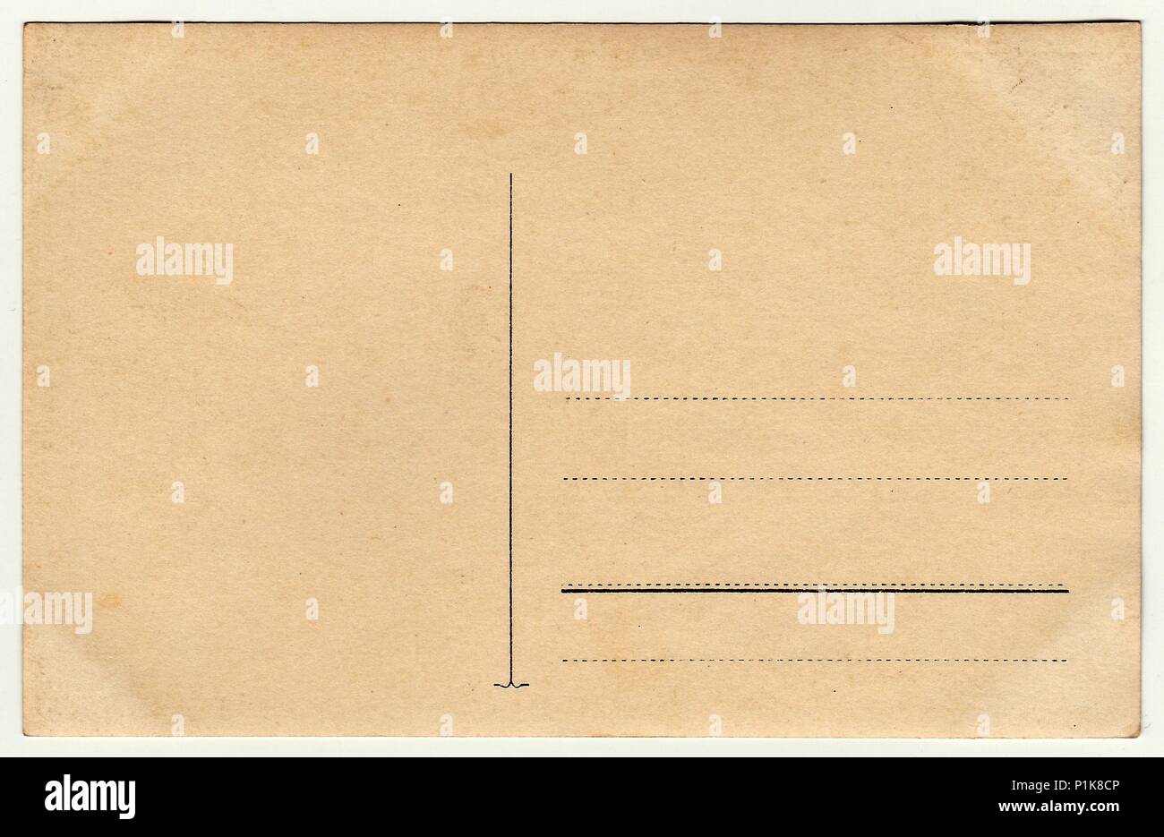 Back of a vintage photo - postcard. Rich stain and paper details. Can ...