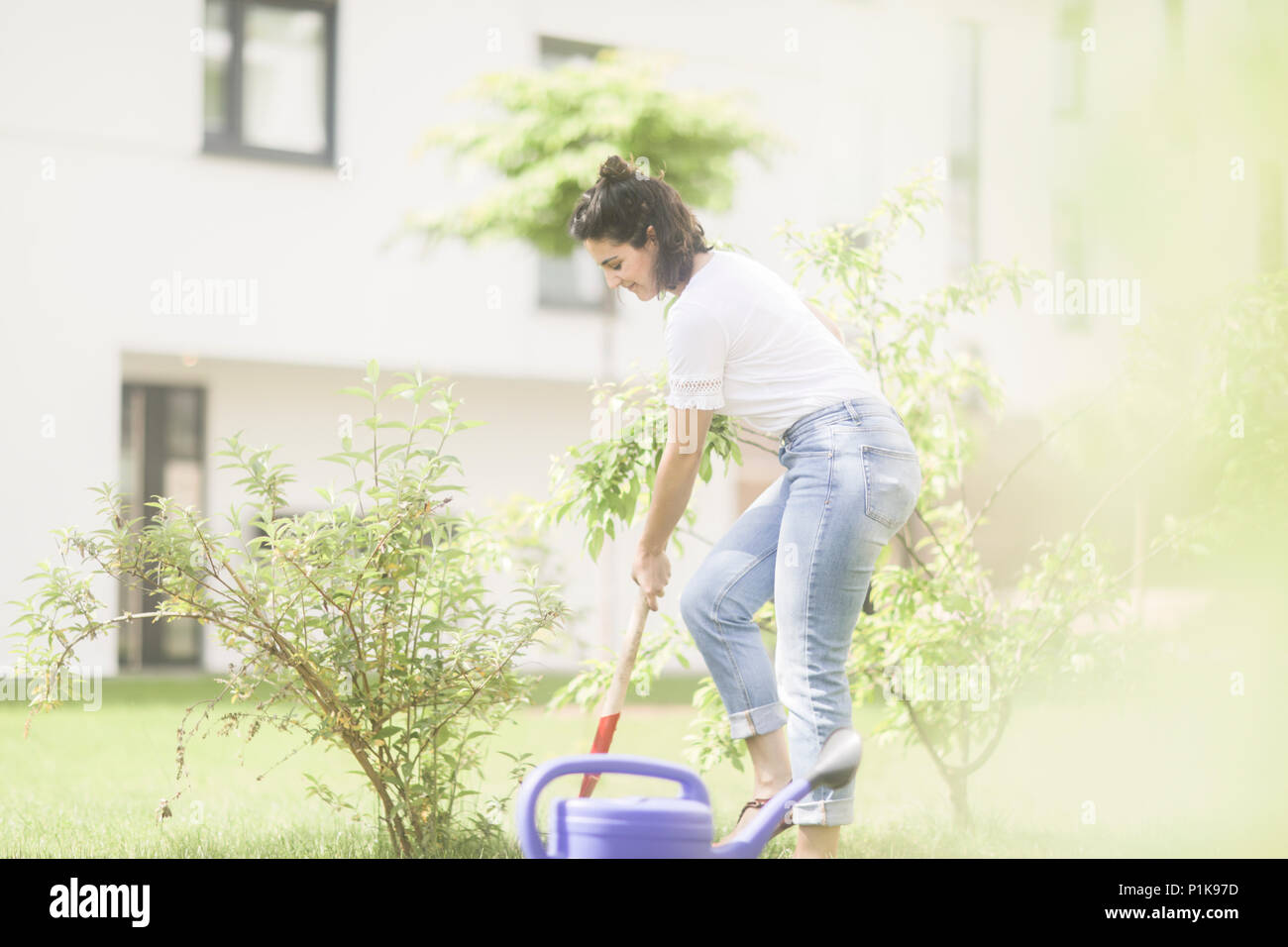 Portrait women digging in hi-res stock photography and images - Alamy