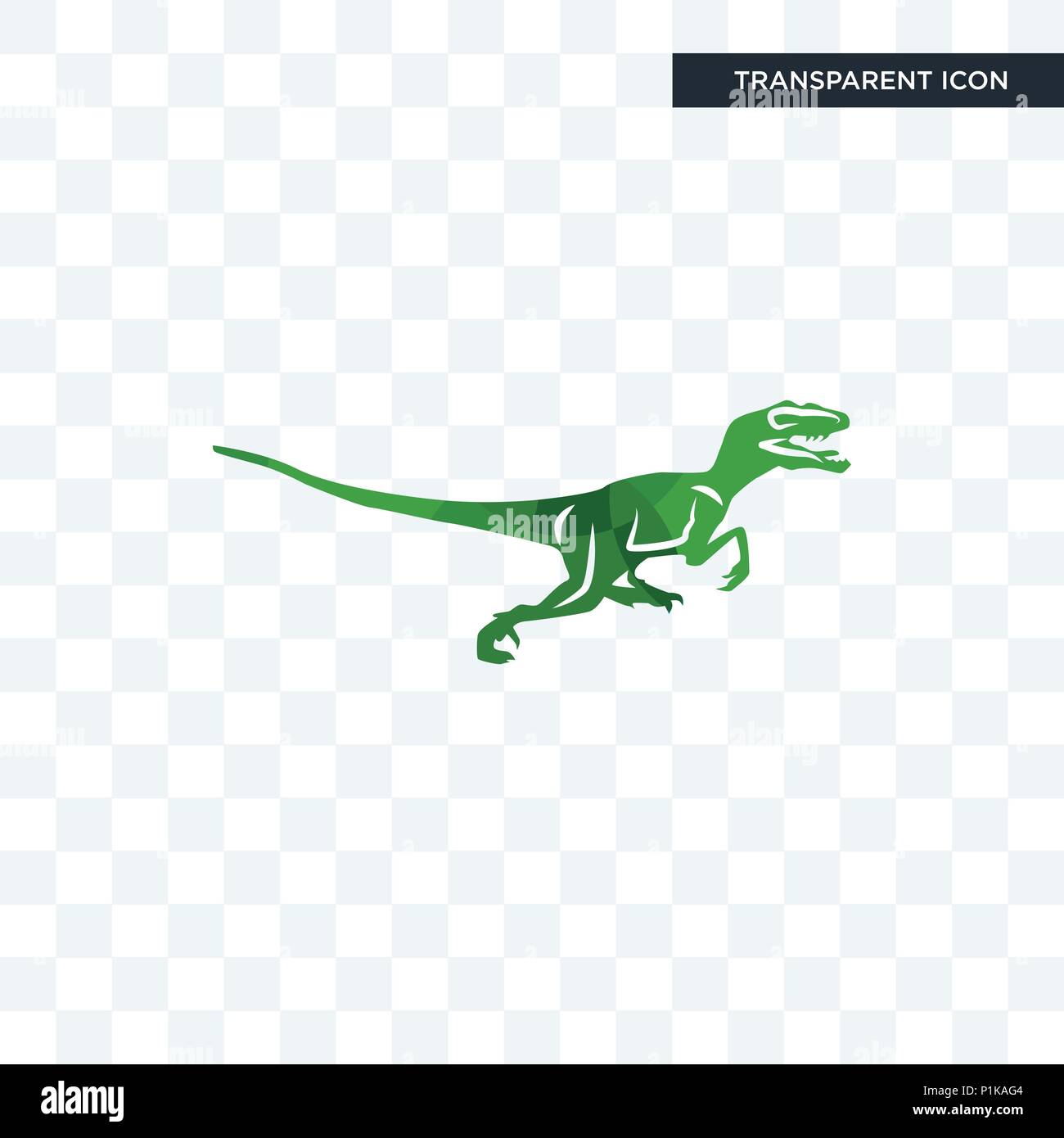 velociraptor vector icon isolated on transparent background ...
