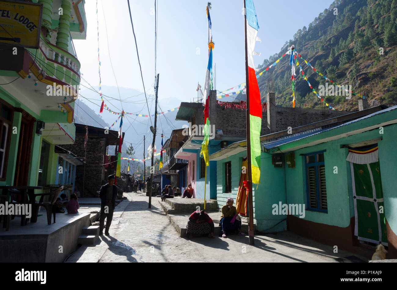 Old syabrubesi hi-res stock photography and images - Alamy