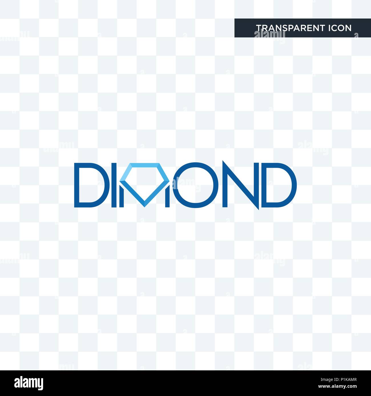 dimond vector icon isolated on transparent background, dimond logo ...