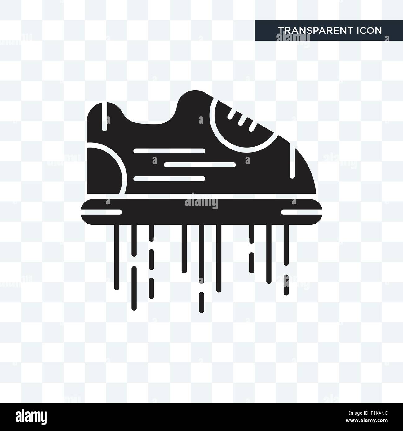Flying shoes vector icon isolated on transparent background, Flying ...