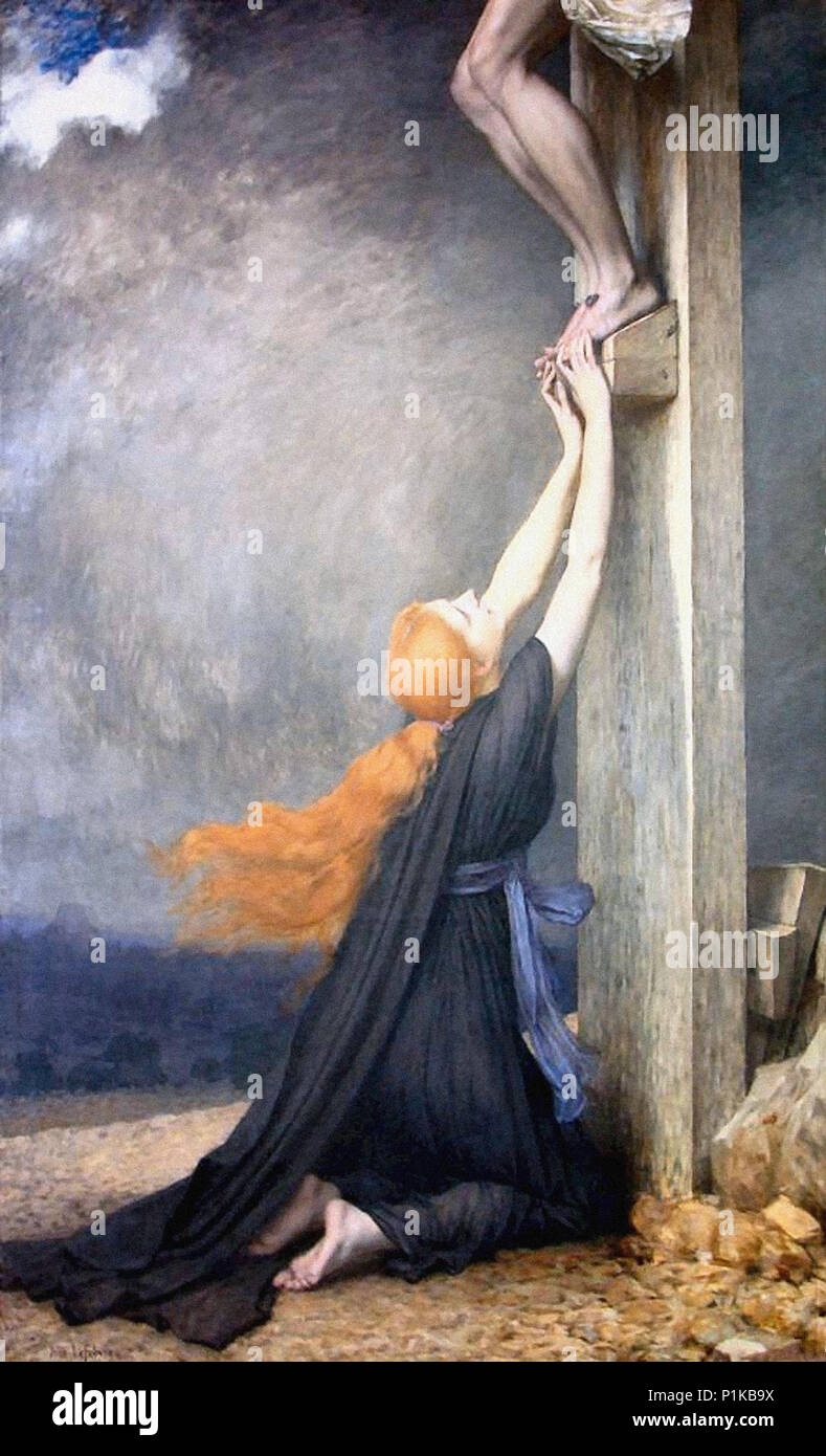 Mary magdalene jules joseph lefebvre hi-res stock photography and ...