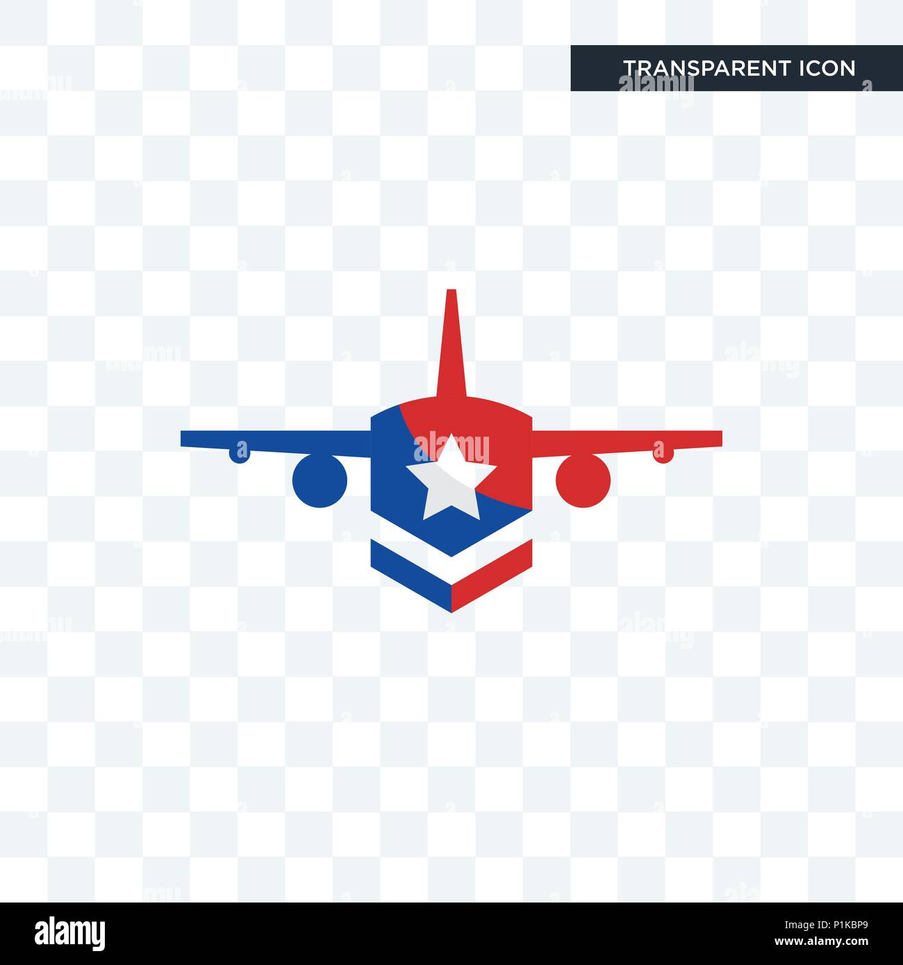 honor flight vector icon isolated on transparent background, honor ...