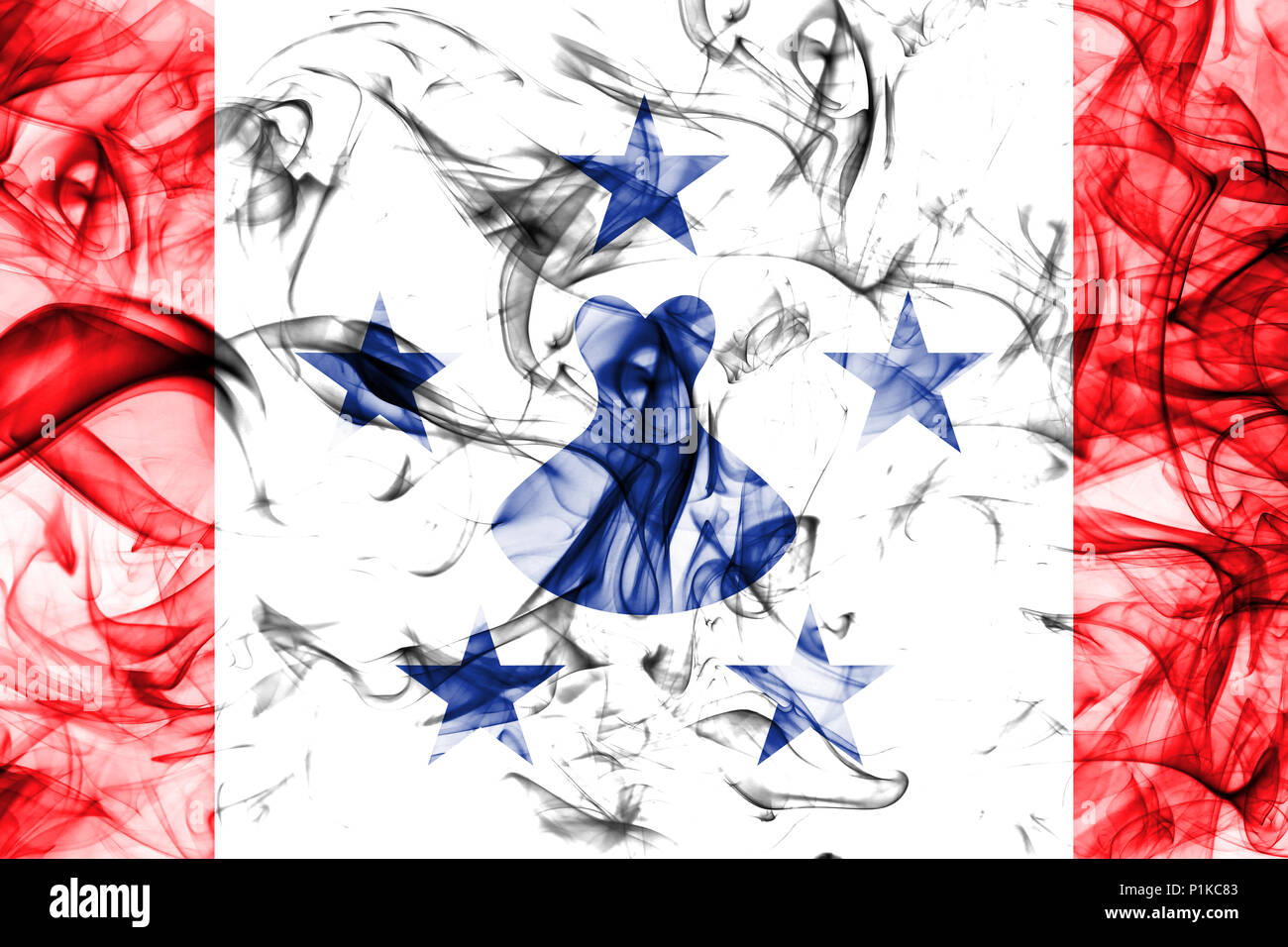 Austral Islands smoke flag, islands in French Polynesia Stock Photo - Alamy