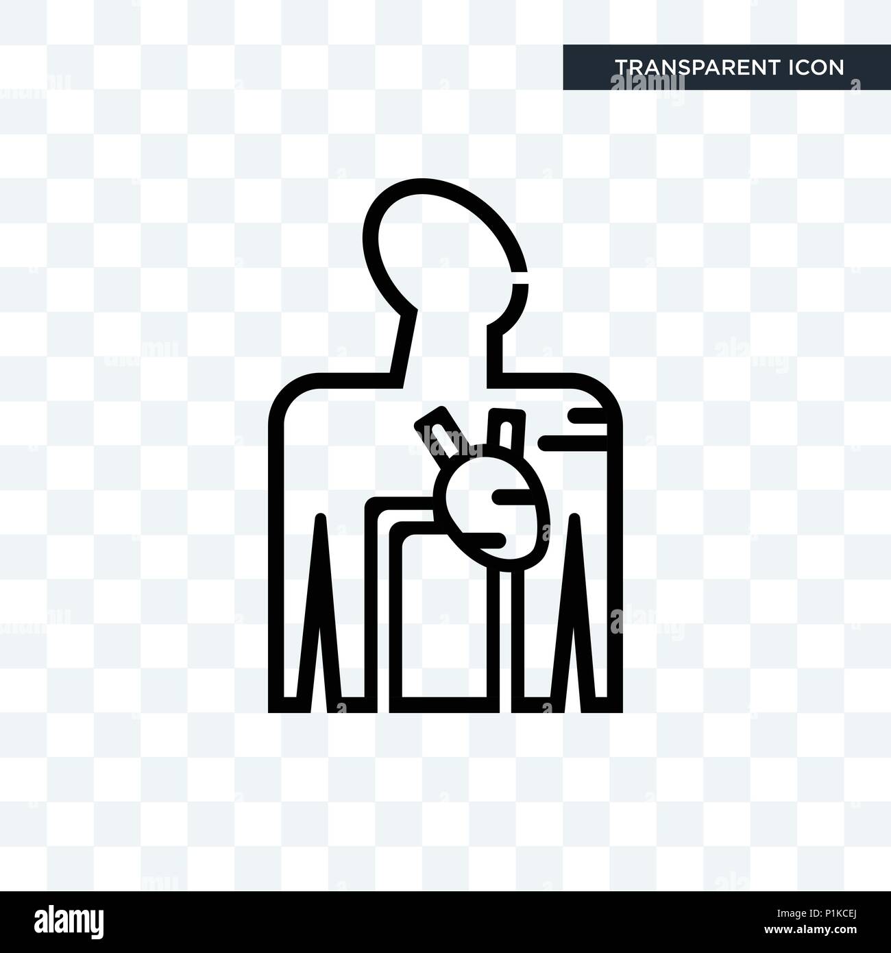 Blood Supply System vector icon isolated on transparent background ...