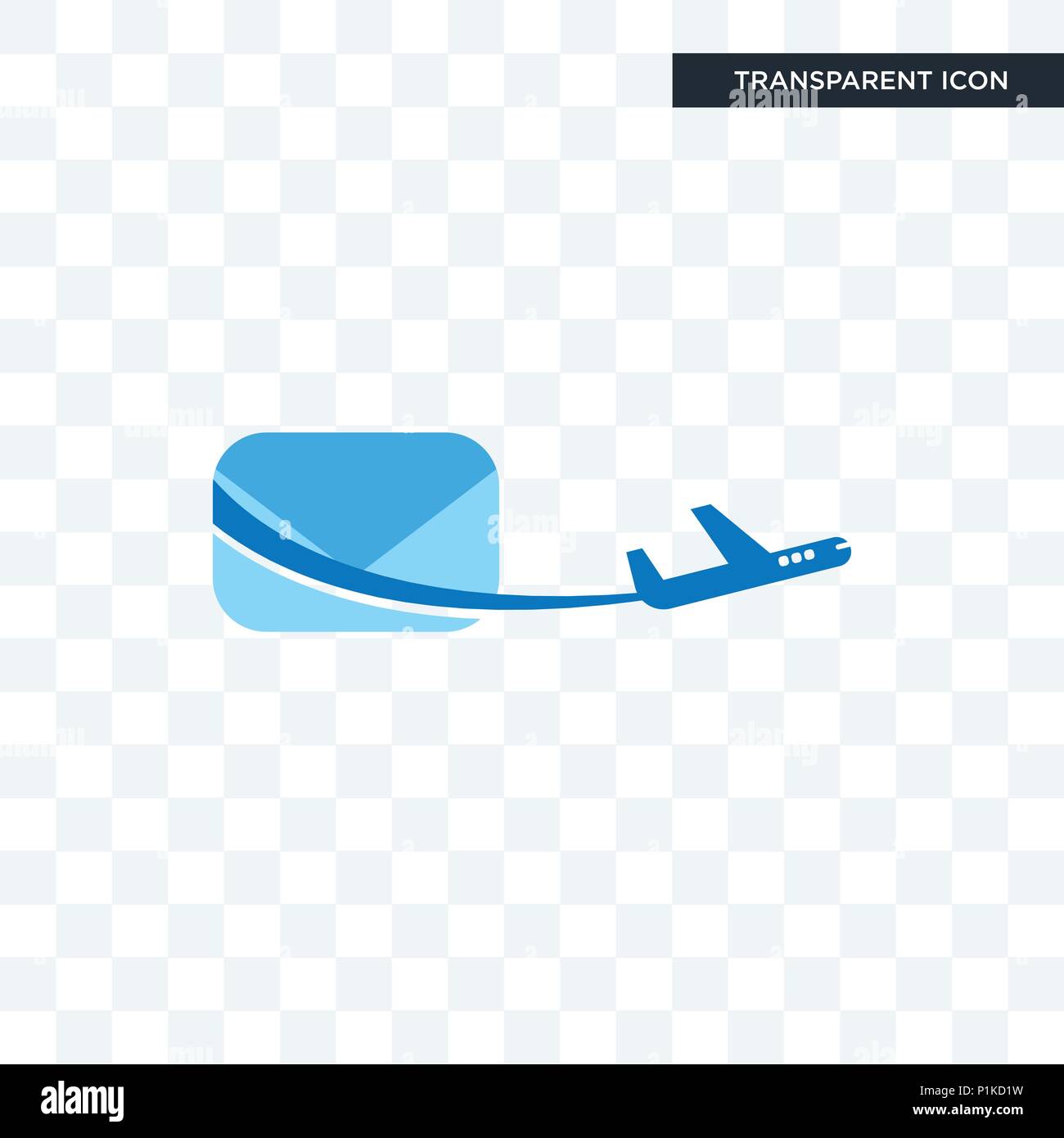 air mail vector icon isolated on transparent background, air mail logo ...