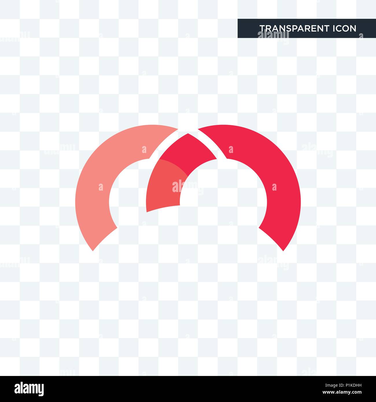 m vector icon isolated on transparent background, m logo concept Stock ...