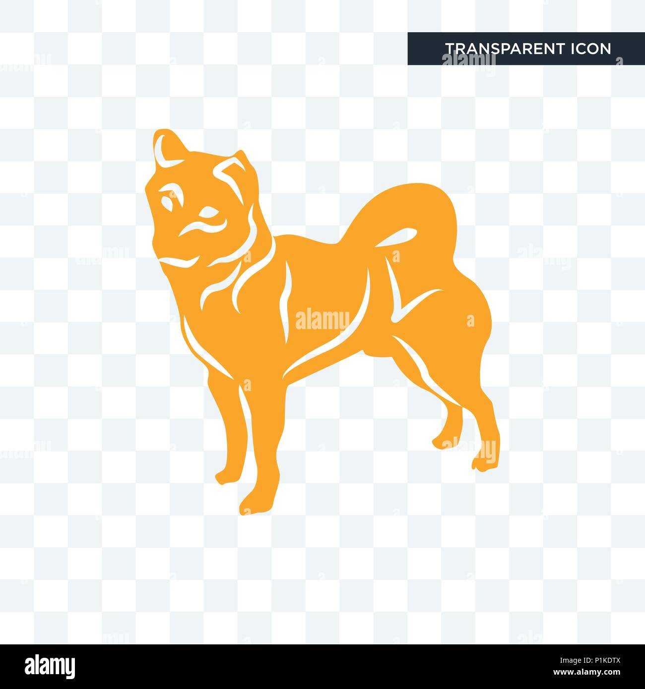 shiba inu vector icon isolated on transparent background, shiba inu ...