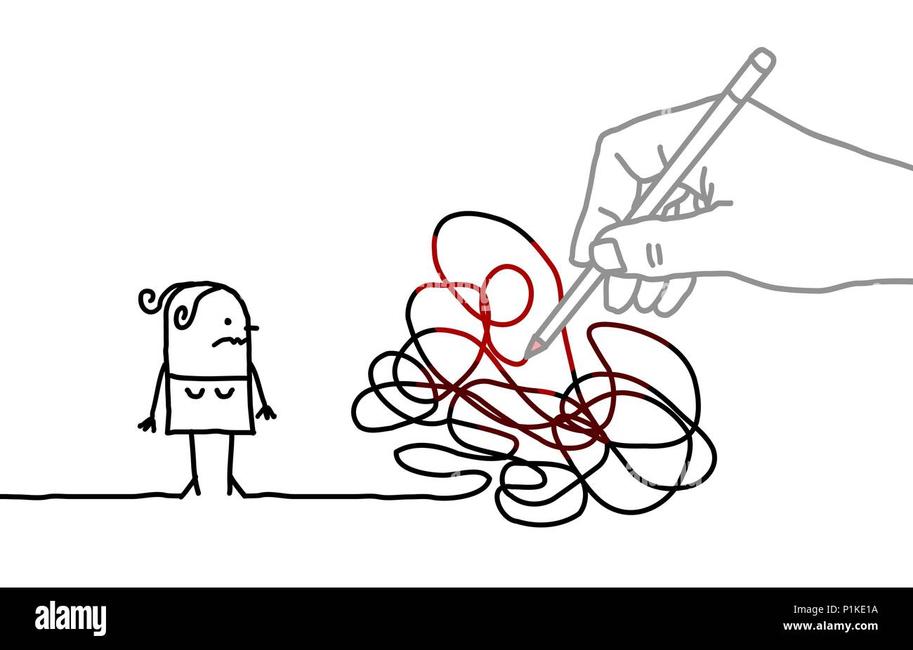 Hand drawing vectors hi-res stock photography and images - Alamy