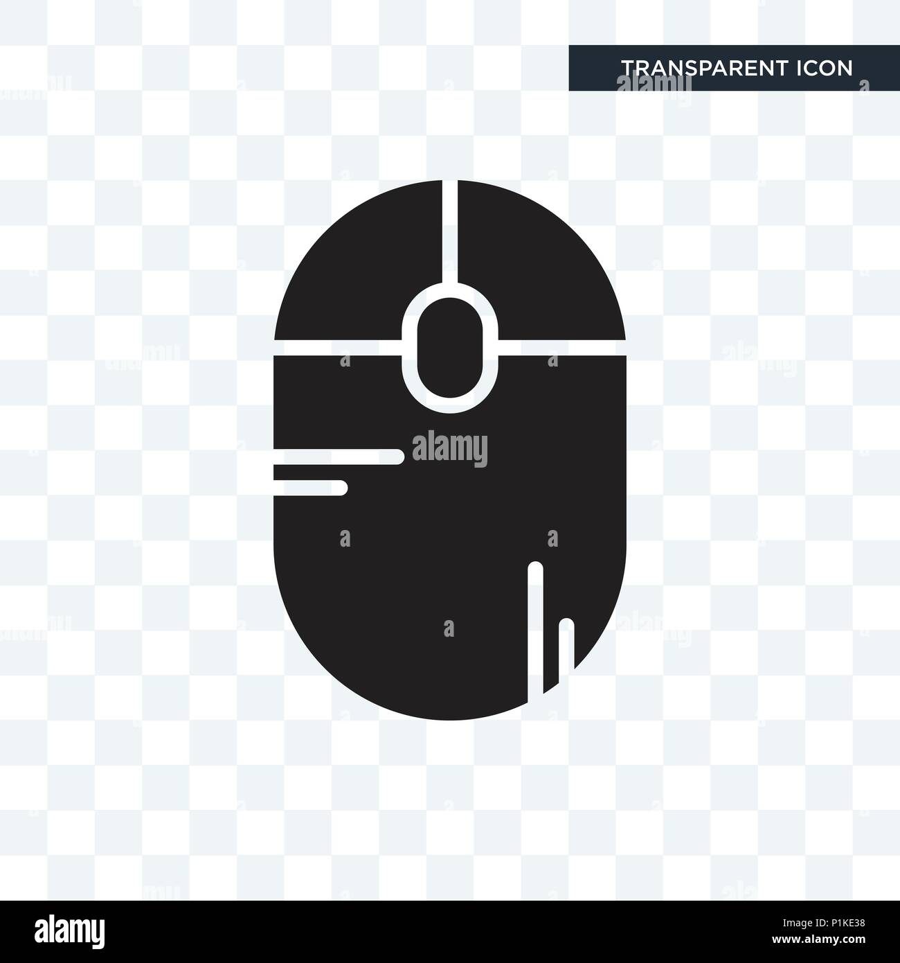 Mouse vector icon isolated on transparent background, Mouse logo ...