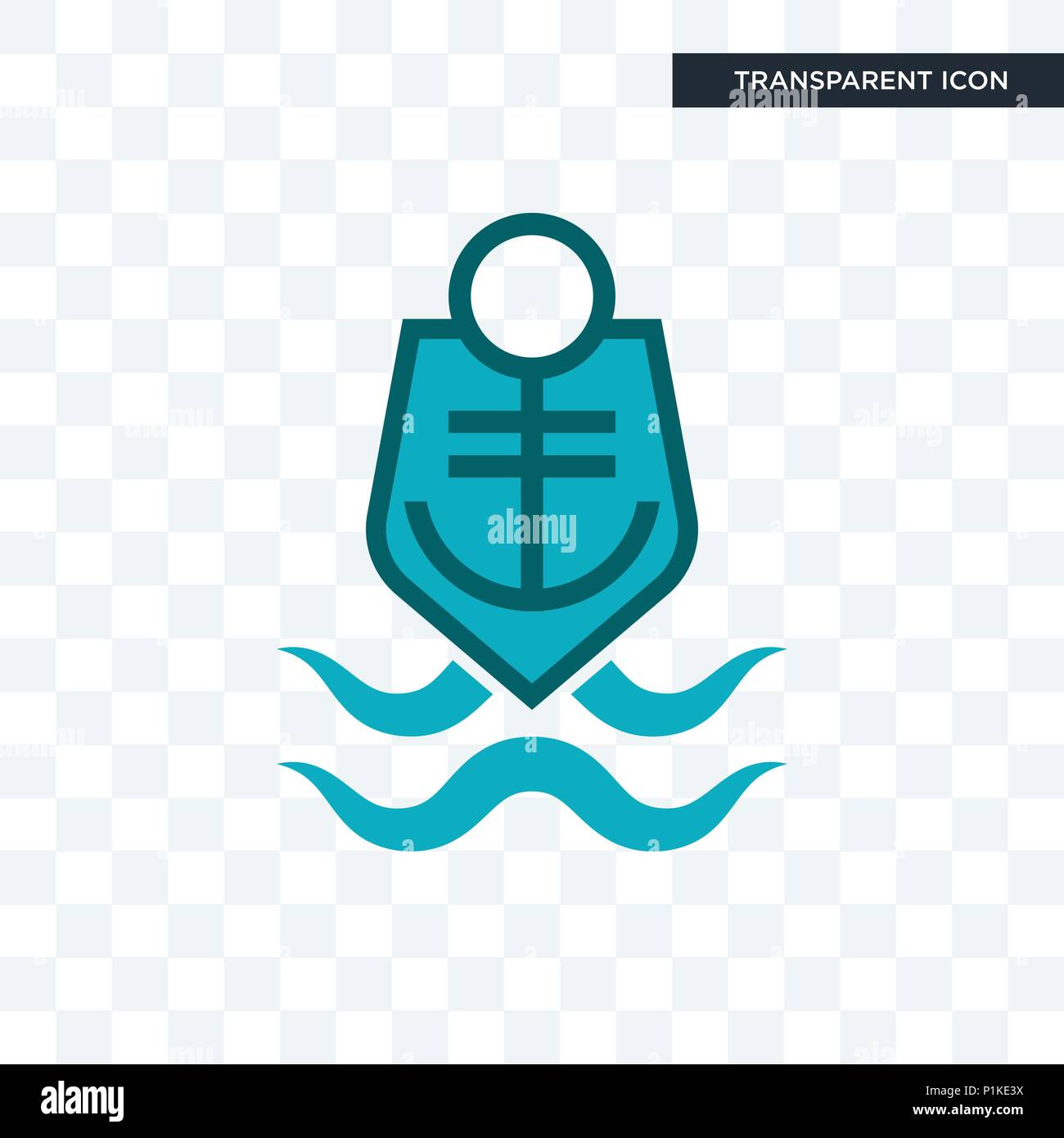 coast guard vector icon isolated on transparent background, coast guard ...