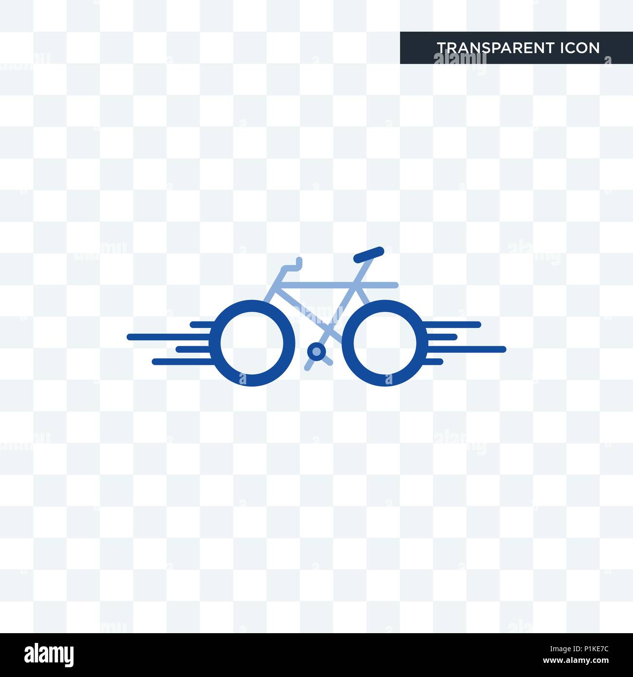 bike vector icon isolated on transparent background, bike logo concept ...