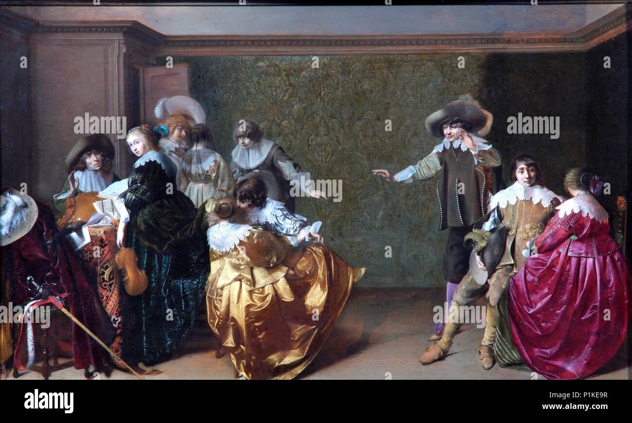 'A Musical Party', 17th century. Artist: Willem Cornelisz Duyster Stock ...