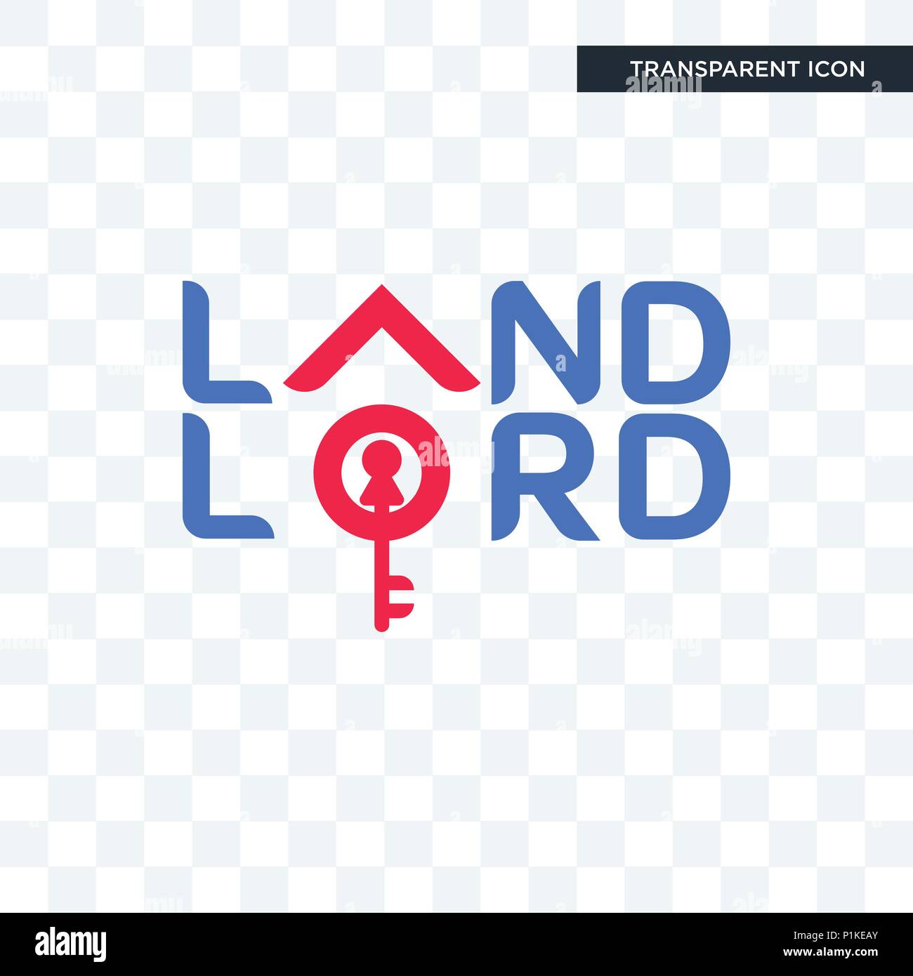 landlord vector icon isolated on transparent background, landlord logo ...