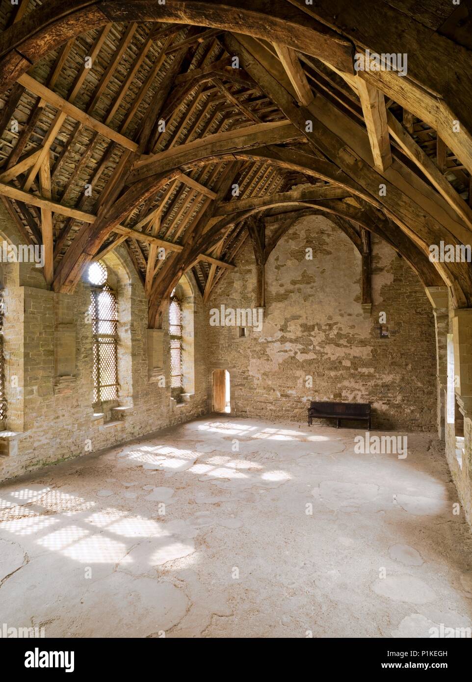 Stokesay castle hall shropshire hi-res stock photography and images - Alamy