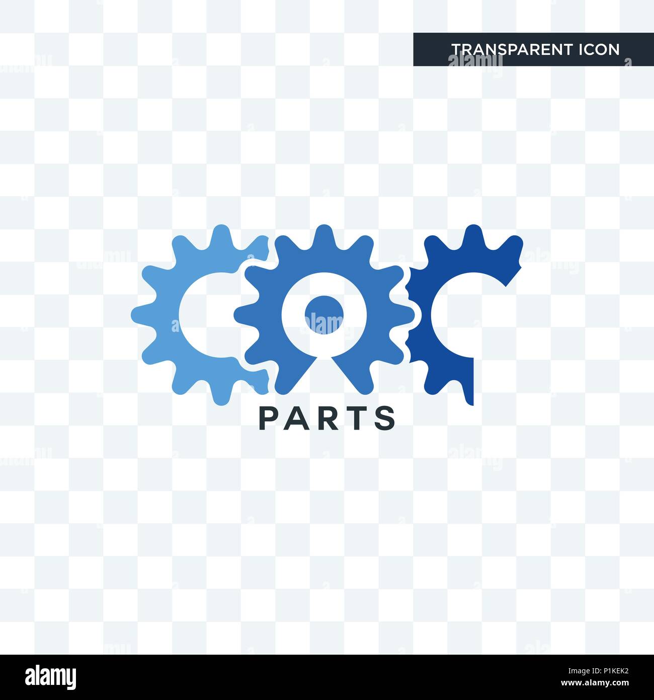 carparts vector icon isolated on transparent background, carparts logo ...