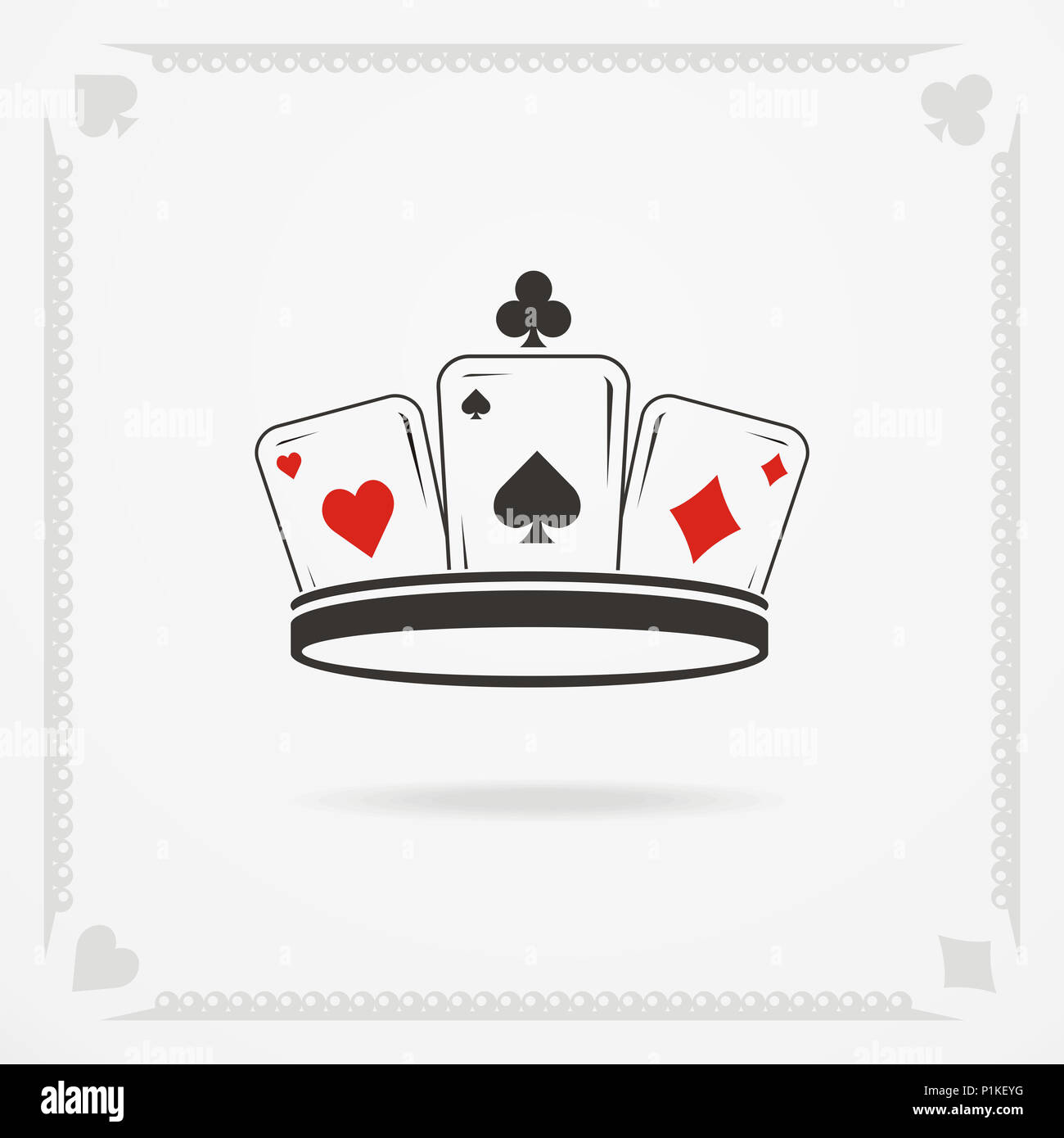 King crown symbol. Vector heraldic elements design Stock Photo - Alamy