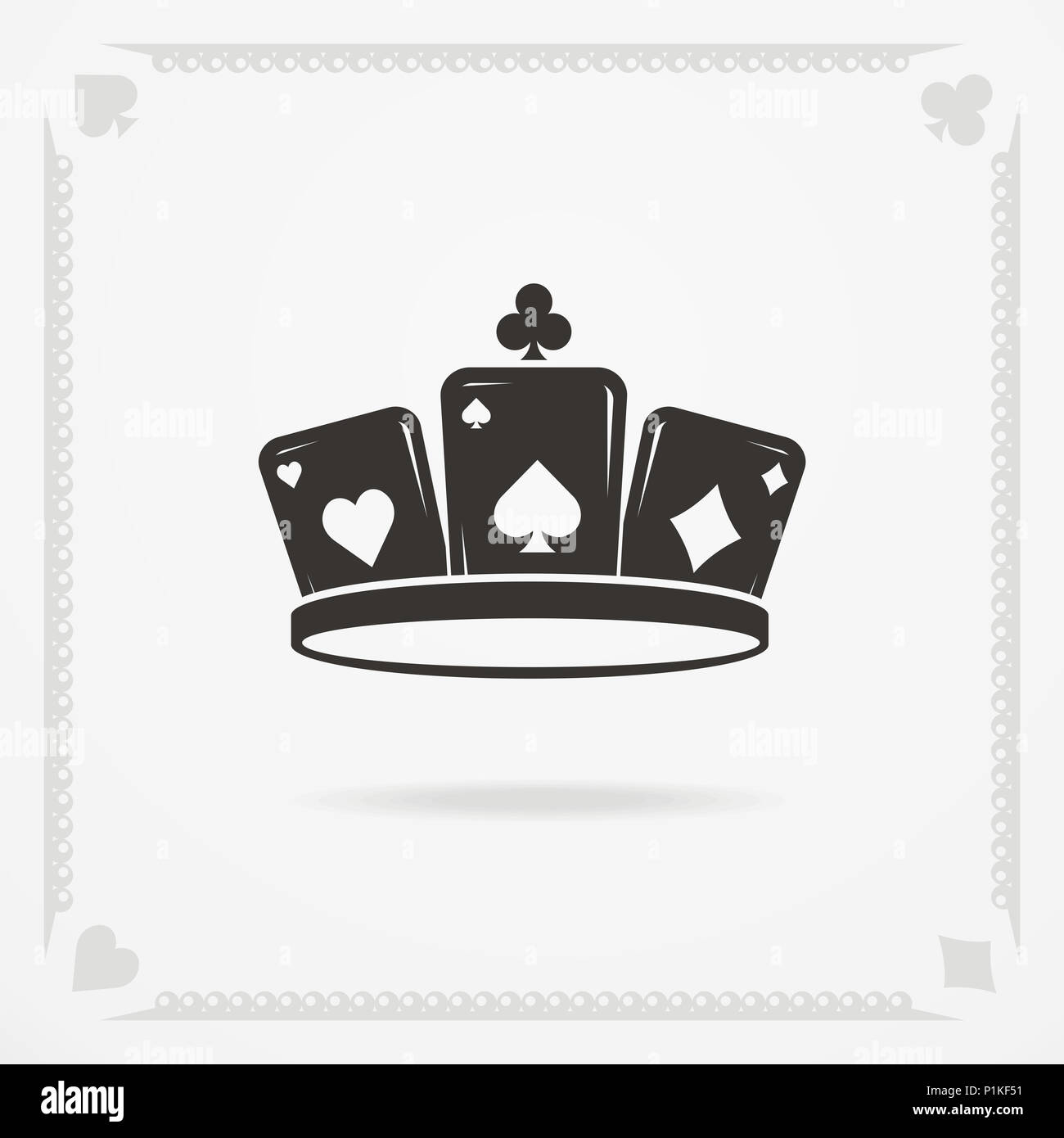 King crown symbol. Vector heraldic elements design Stock Photo - Alamy