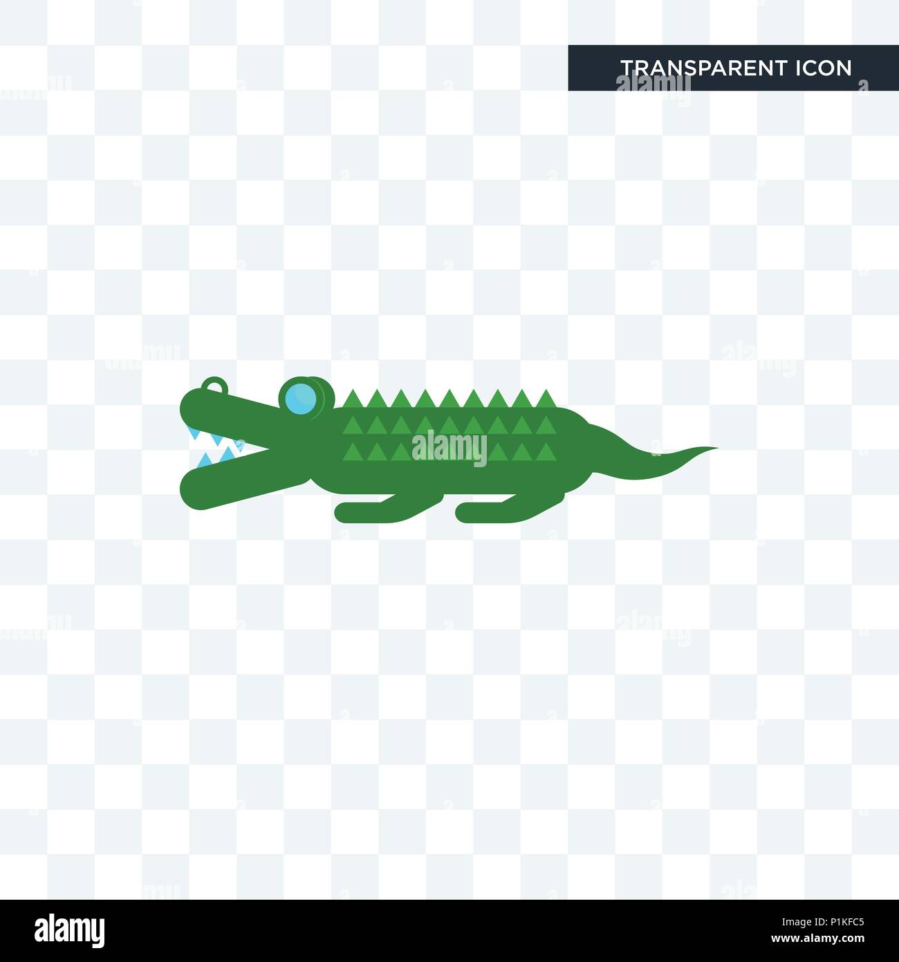 croc vector icon isolated on transparent background, croc logo concept ...