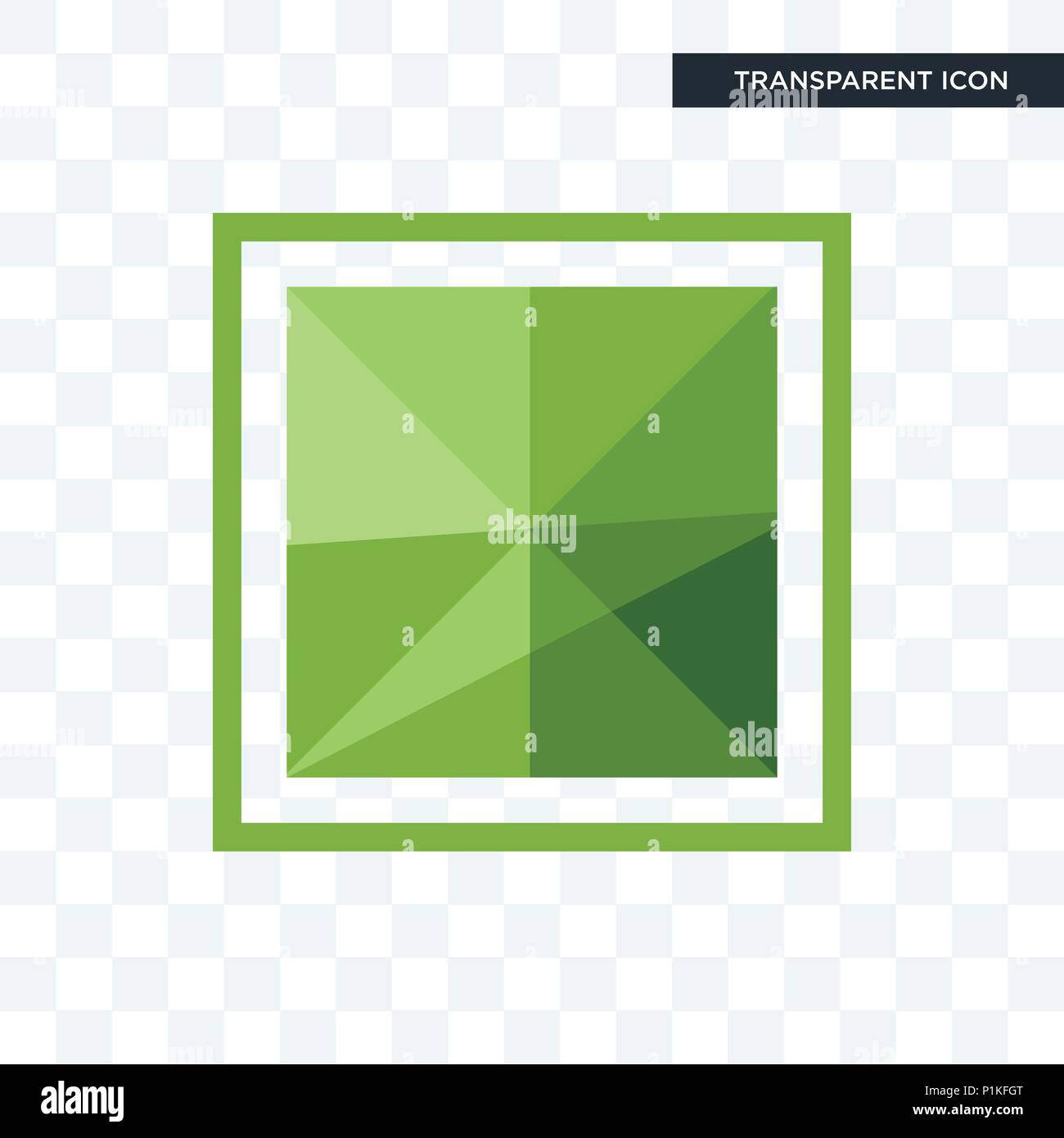 sqaure vector icon isolated on transparent background, sqaure logo ...