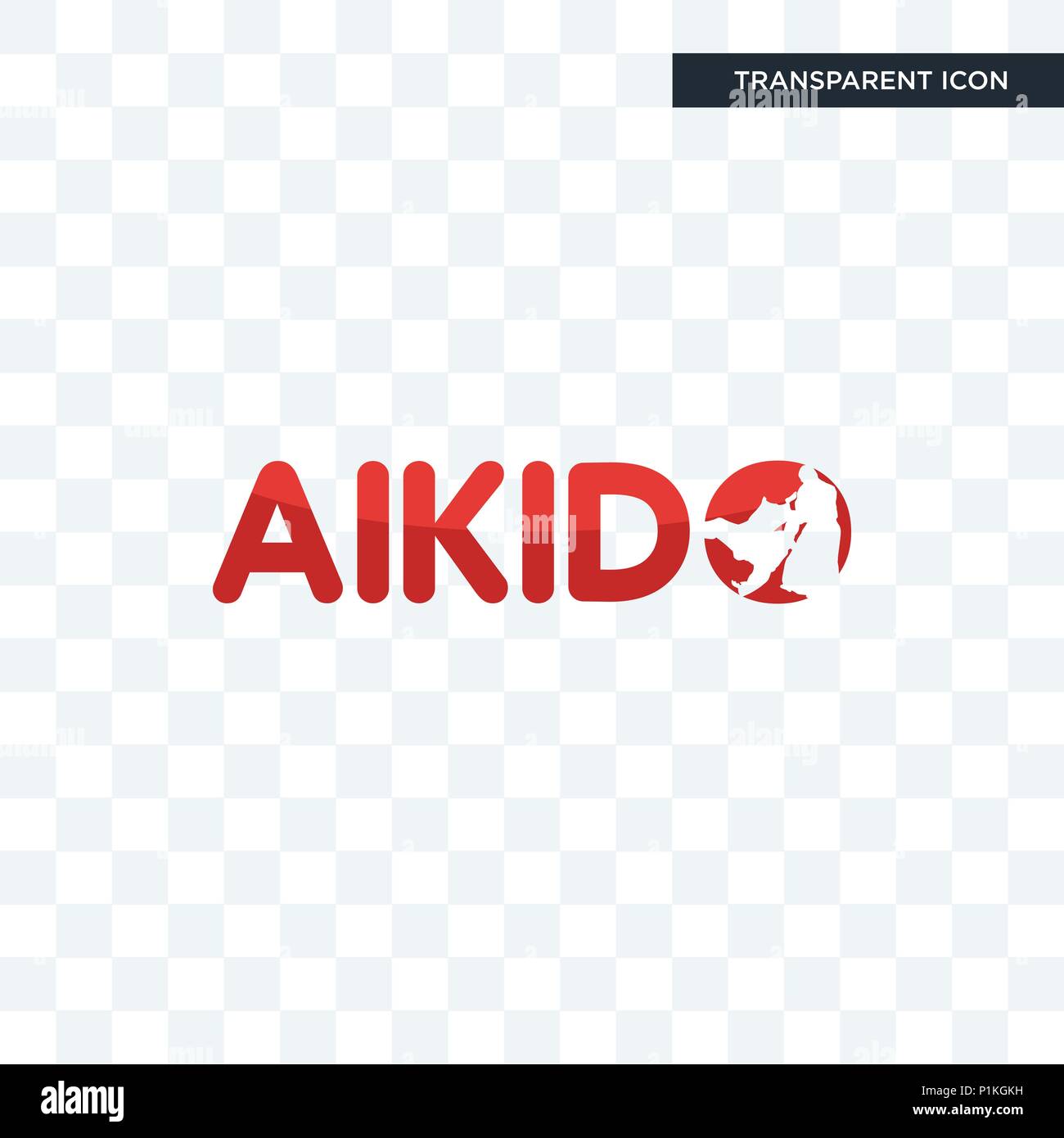 aikido vector icon isolated on transparent background, aikido logo ...