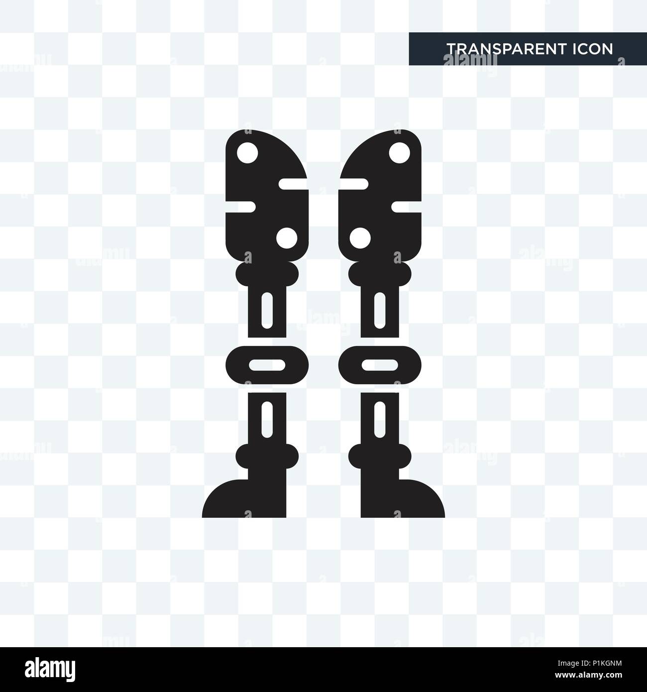 Prosthesis vector icon isolated on transparent background, Prosthesis ...