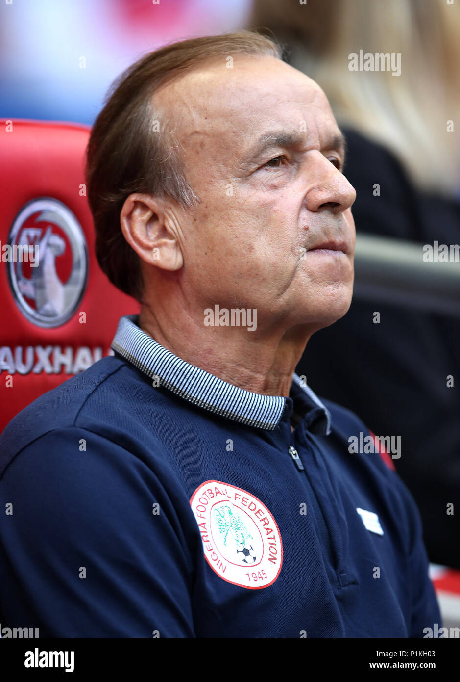 Nigeria manager Gernot Rohr Stock Photo - Alamy