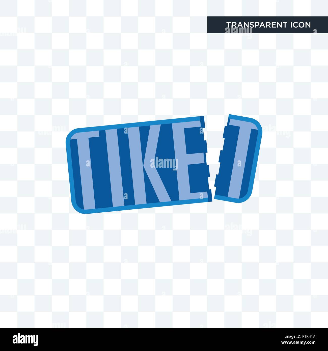 tiket vector icon isolated on transparent background, tiket logo ...