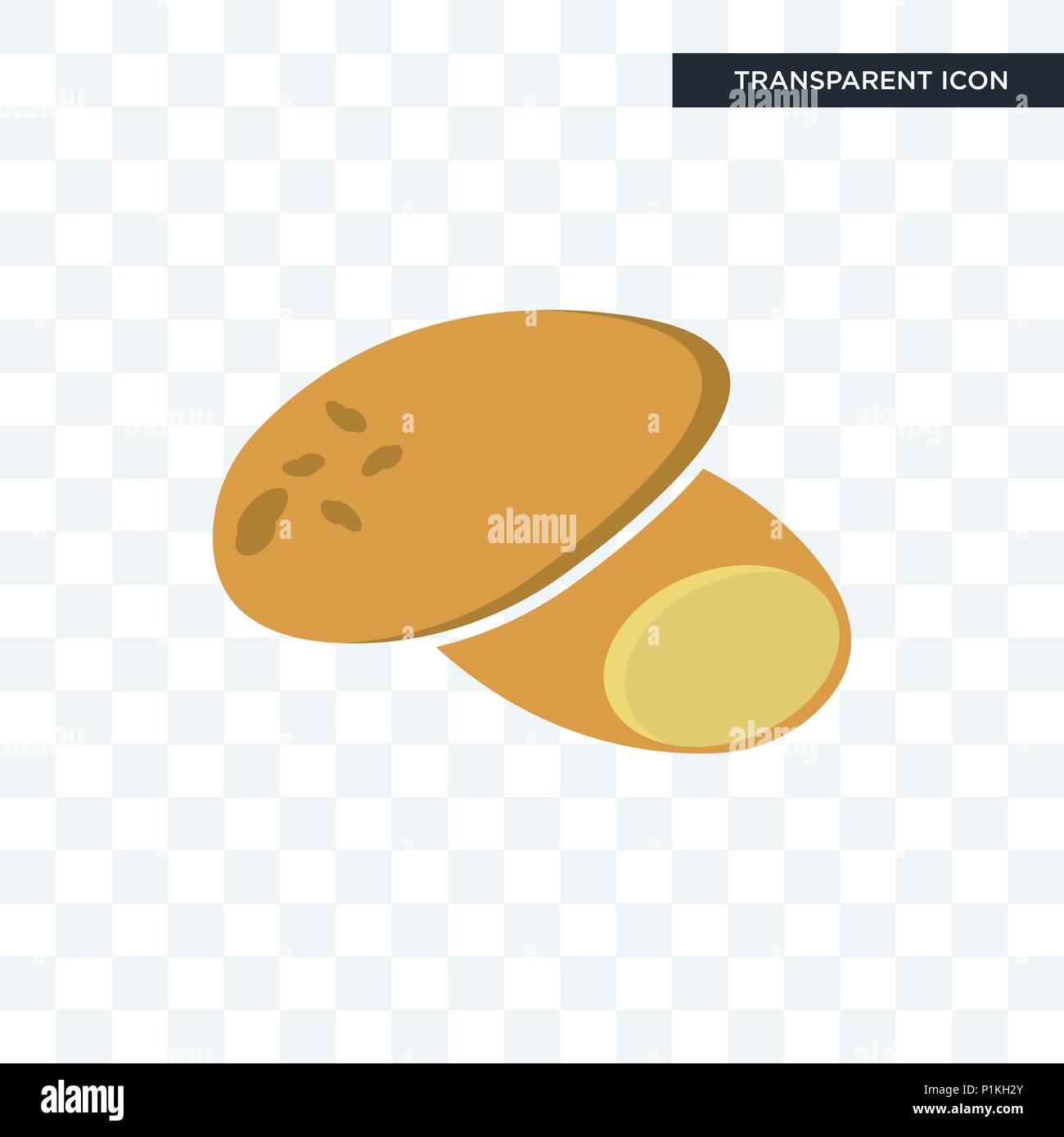 potato vector icon isolated on transparent background, potato logo ...