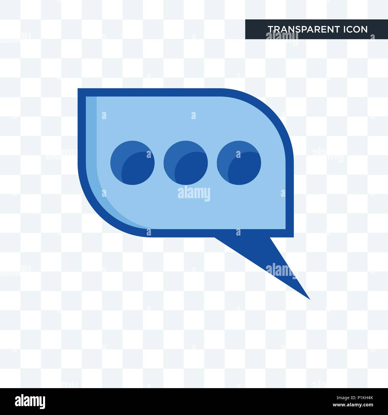 three dots vector icon isolated on transparent background, three dots ...