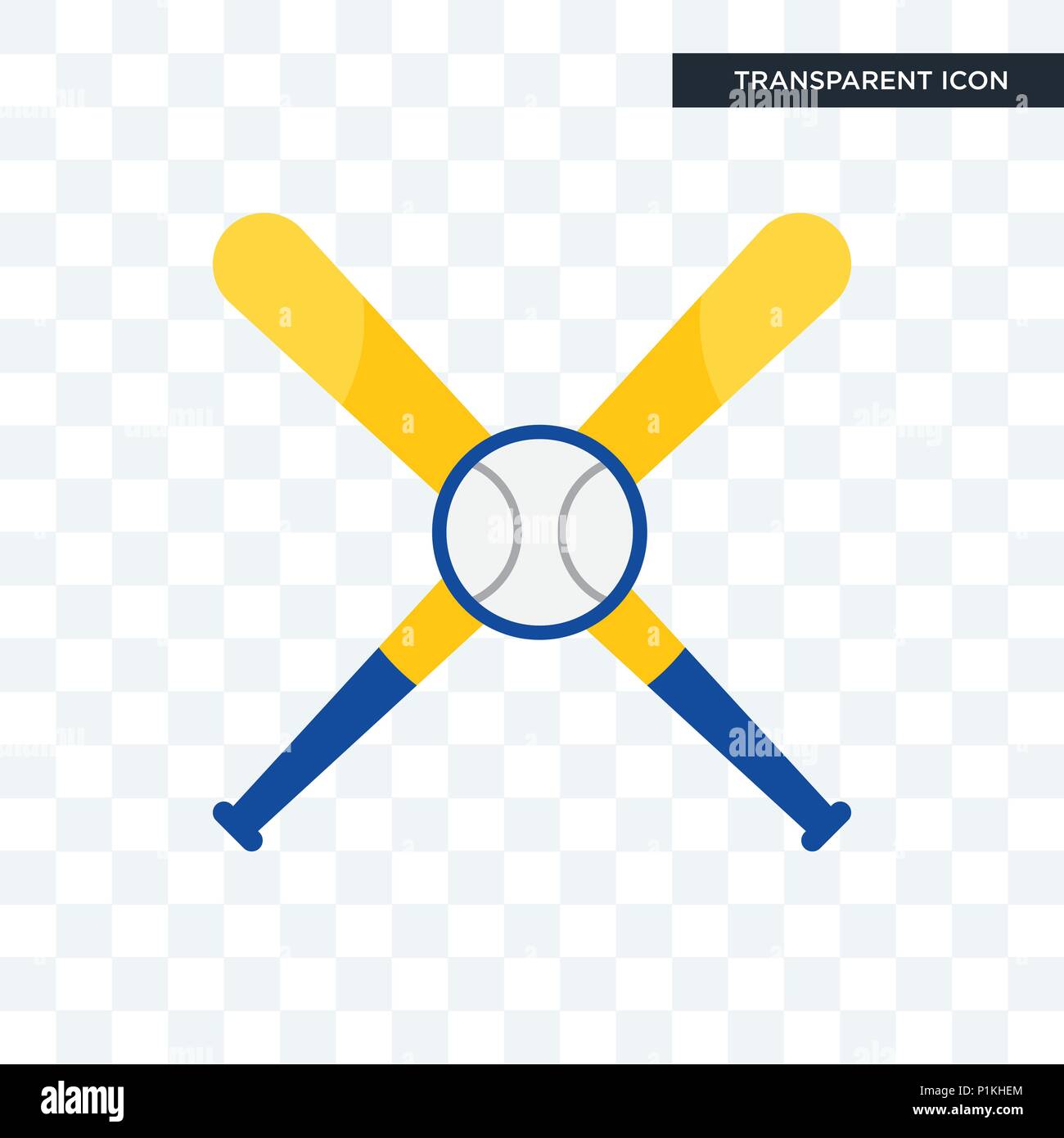 baseball team vector icon isolated on transparent background, baseball ...