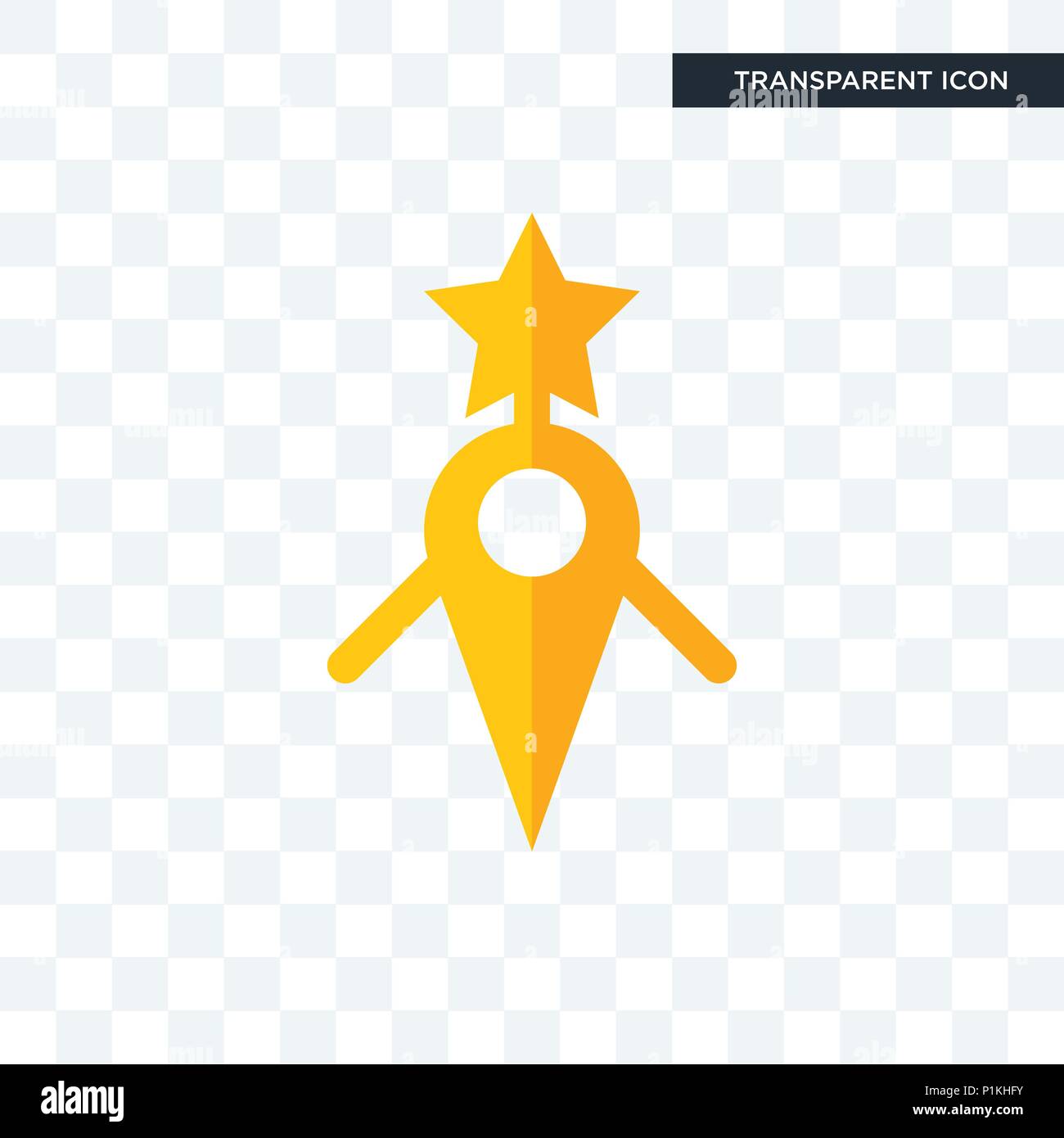 guidestar vector icon isolated on transparent background, guidestar ...