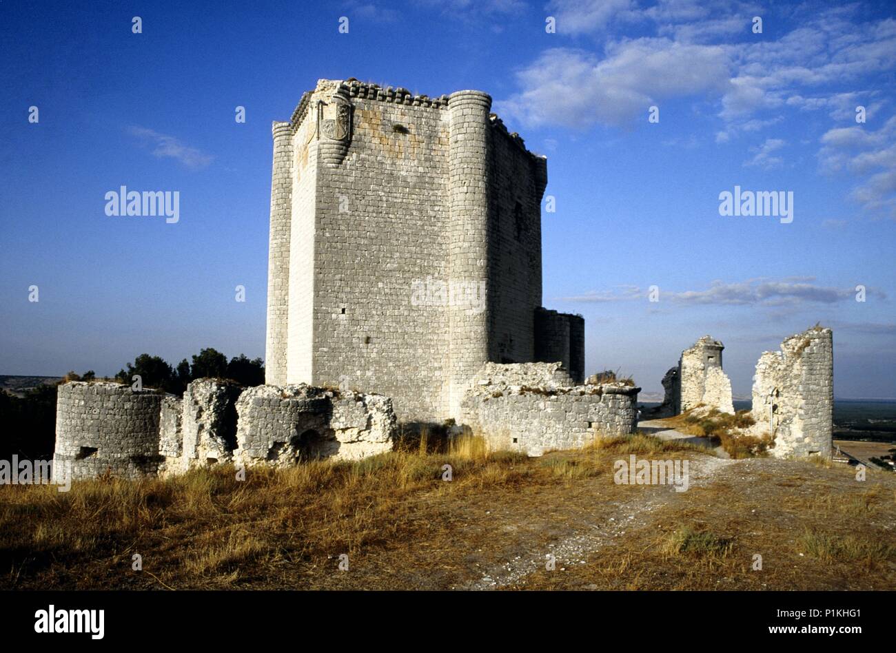 Iscar; castle; (medieval architecture Stock Photo - Alamy