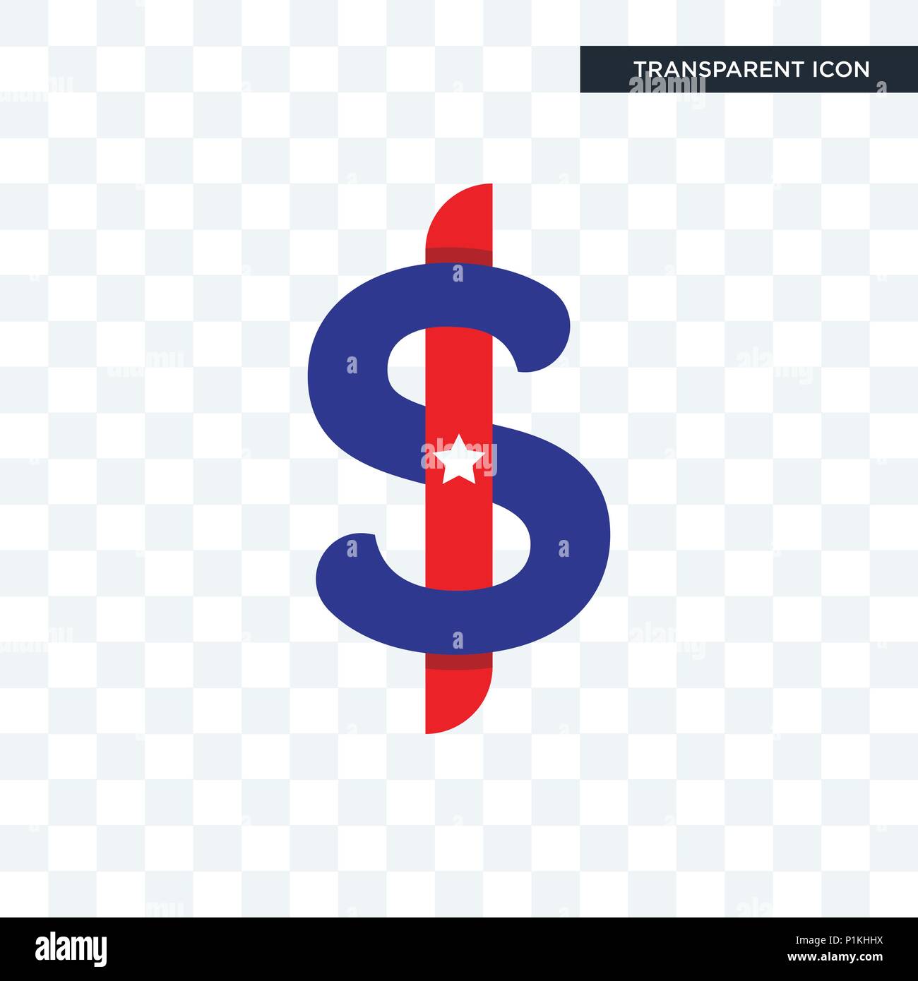 us dollar vector icon isolated on transparent background, us dollar ...