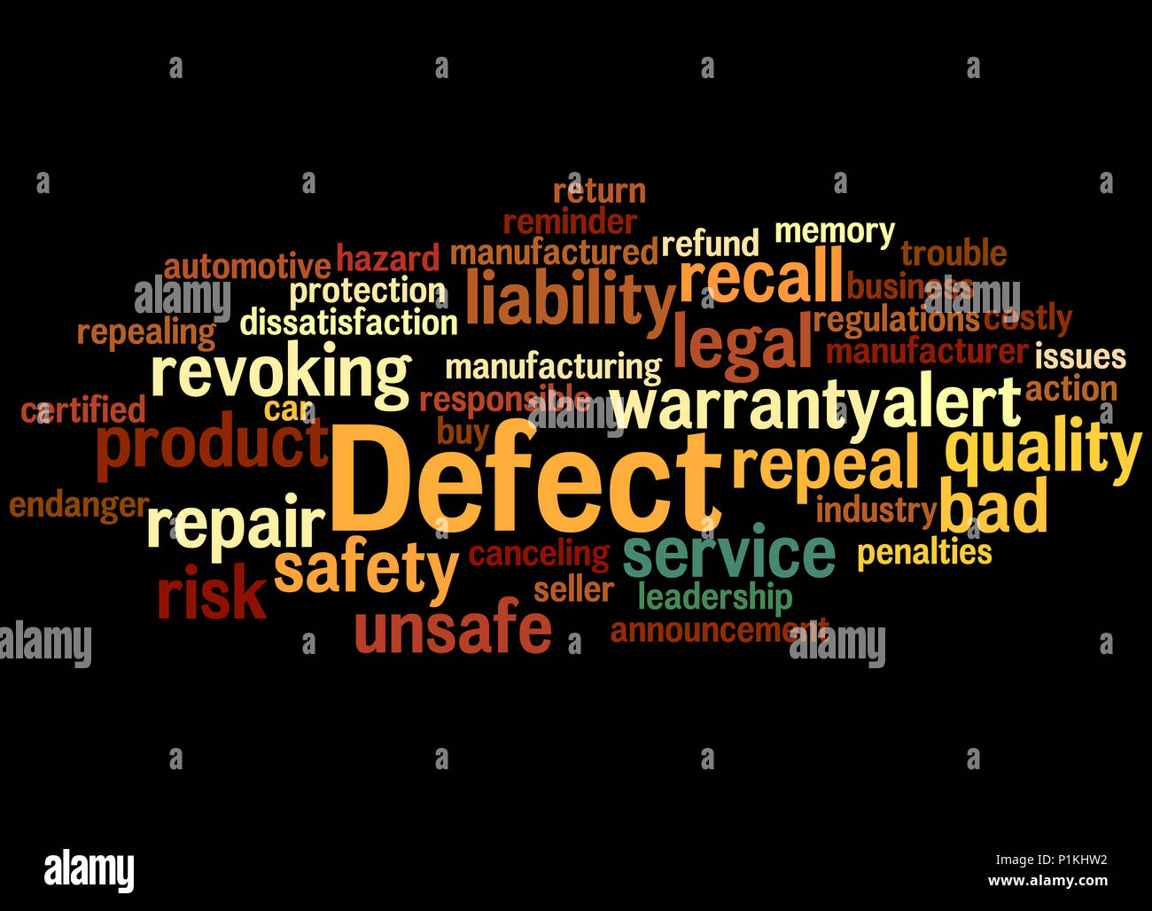 Defect, word cloud concept on black background Stock Photo - Alamy