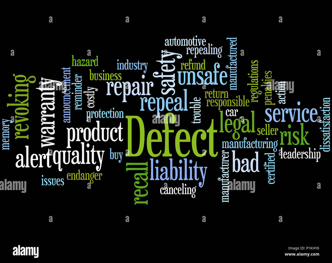 Defect, word cloud concept on black background Stock Photo - Alamy