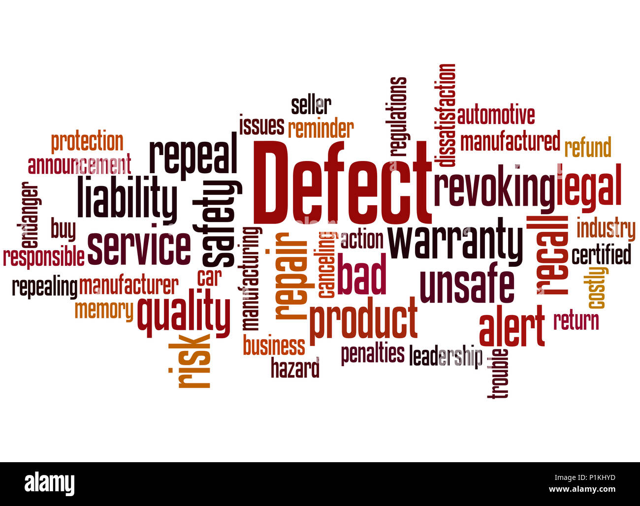 Defect, word cloud concept on white background Stock Photo - Alamy