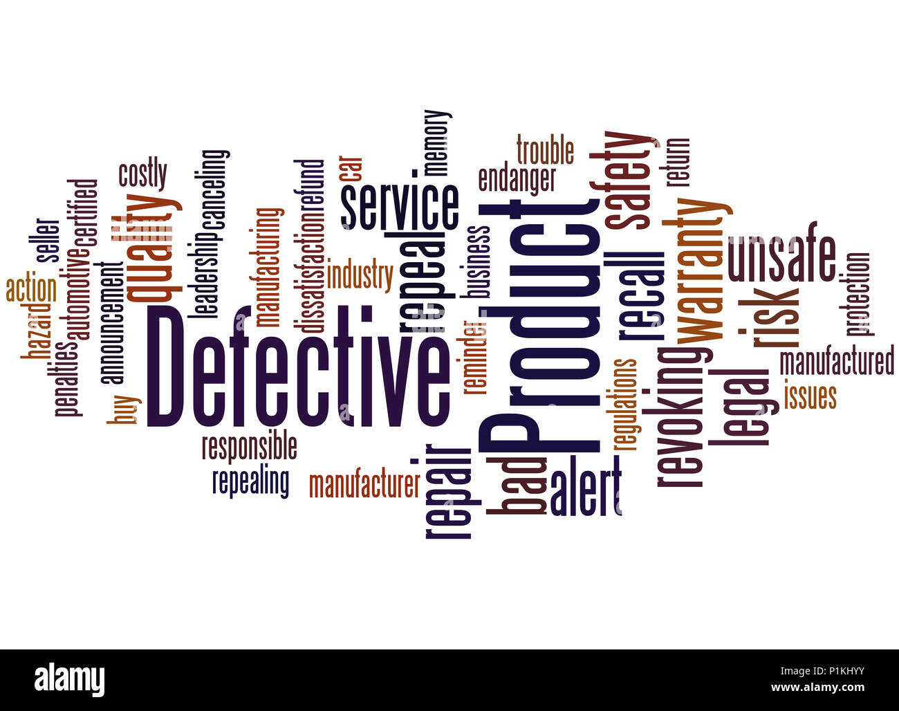 Defective Product, word cloud concept on white background Stock Photo ...