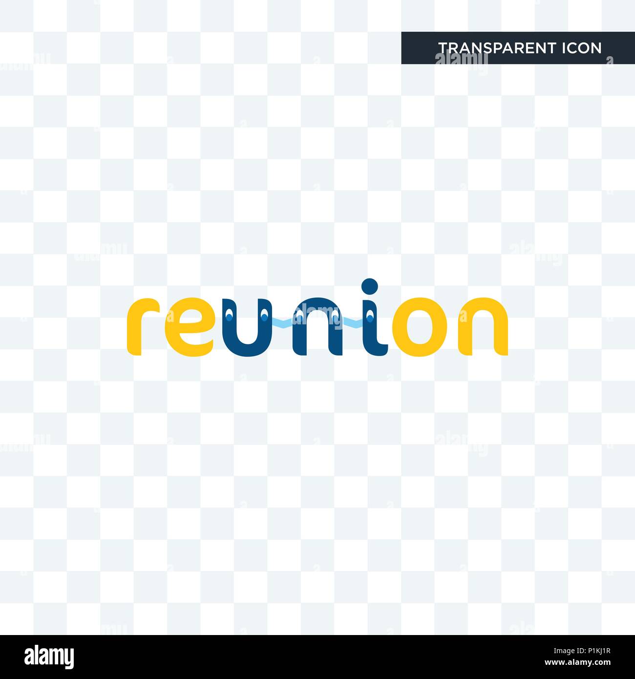 reunion vector icon isolated on transparent background, reunion logo ...