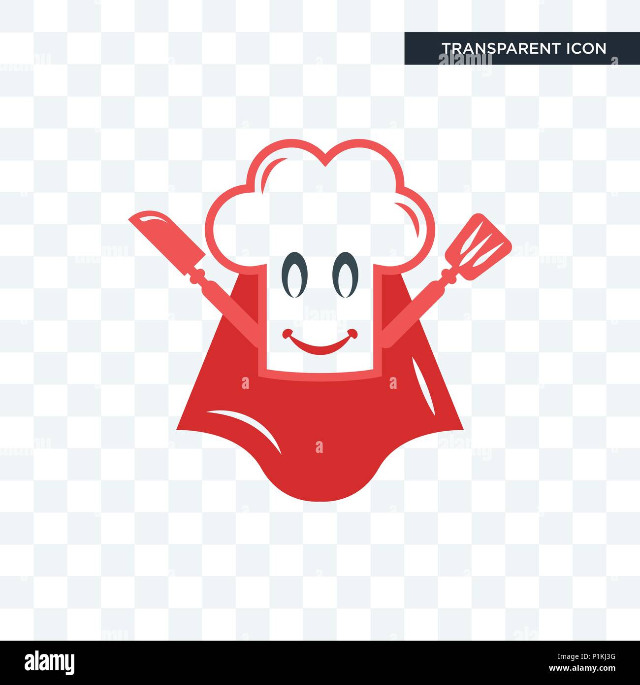 super chef vector icon isolated on transparent background, super chef ...
