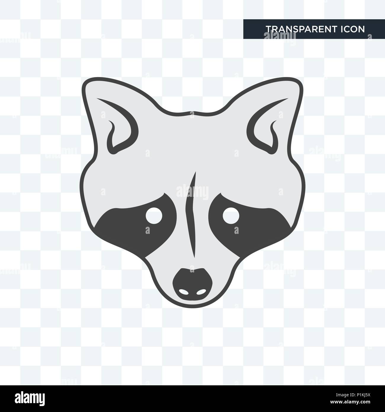 tanuki vector icon isolated on transparent background, tanuki logo ...