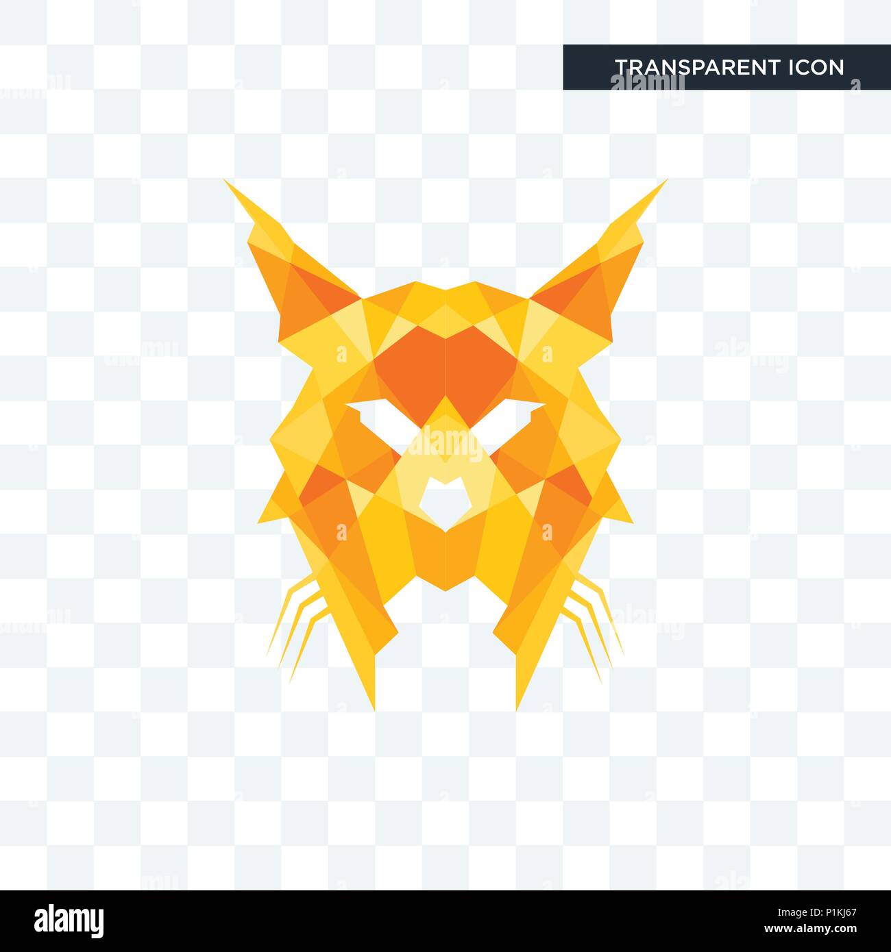 lynx vector icon isolated on transparent background, lynx logo concept ...
