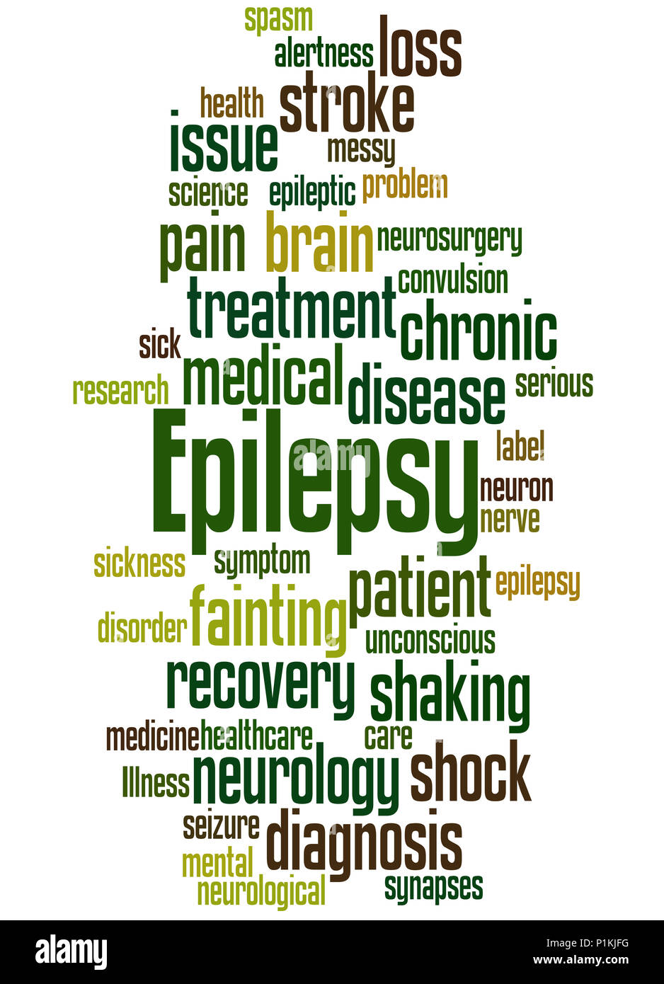 Epilepsy, word cloud concept on white background Stock Photo - Alamy