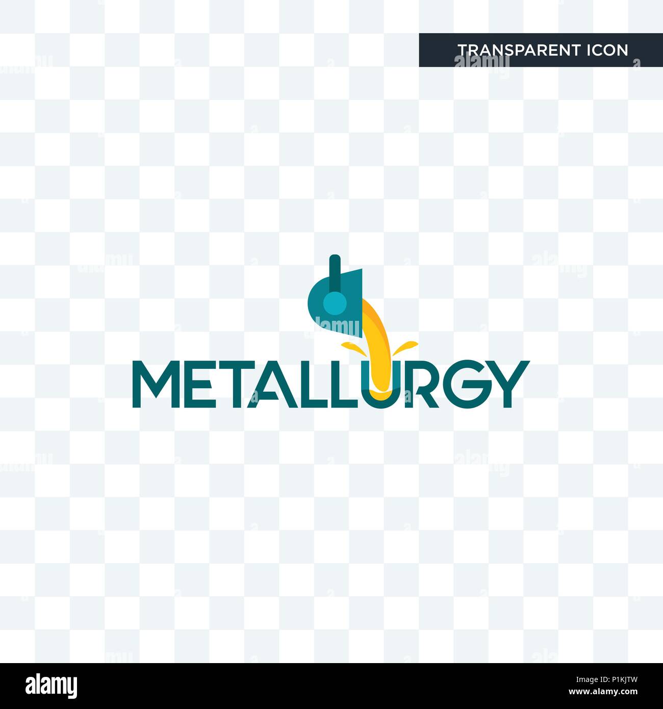 metallurgy vector icon isolated on transparent background, metallurgy ...